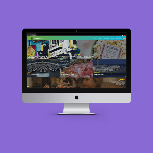 Visit Detroit Website - Octane Design